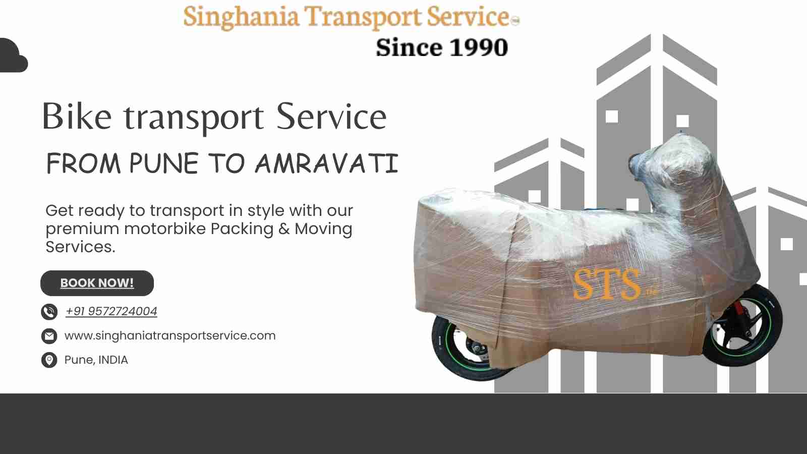 Pune To Amravati Daily Goods Transport Service | Singhania Transport ...