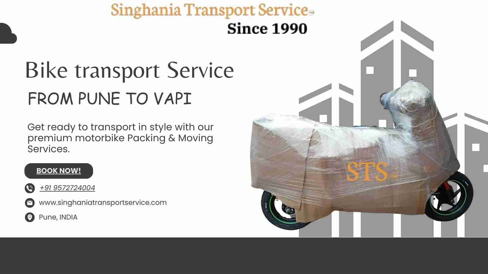 Pune To Vapi Daily Goods Transport Service | Singhania Transport Service